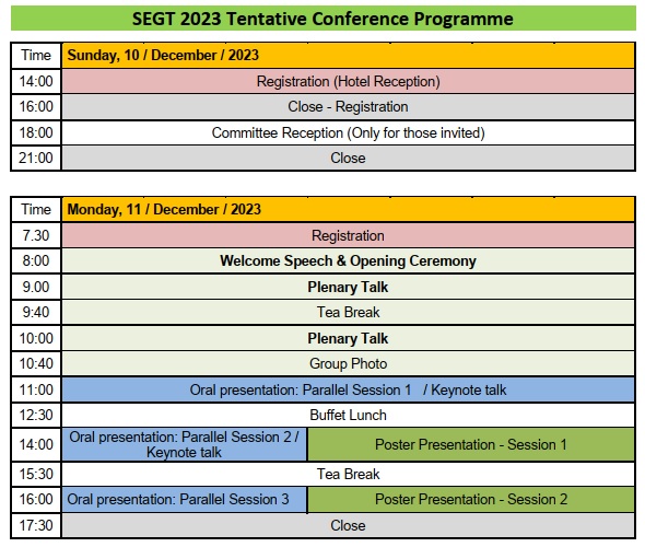 Conference Programme | ISEGT